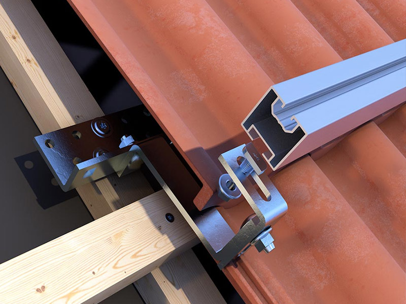 China Double Adjustable A2 Solar Roof Hook manufacturer | sic-solar.com