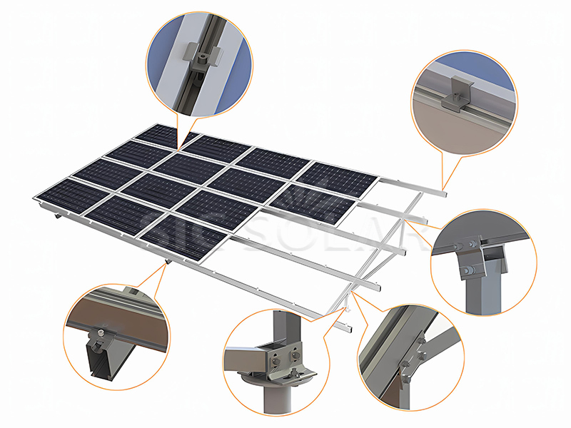 China Aluminum Ground Solar Mount Structure manufacturer | sic-solar.com