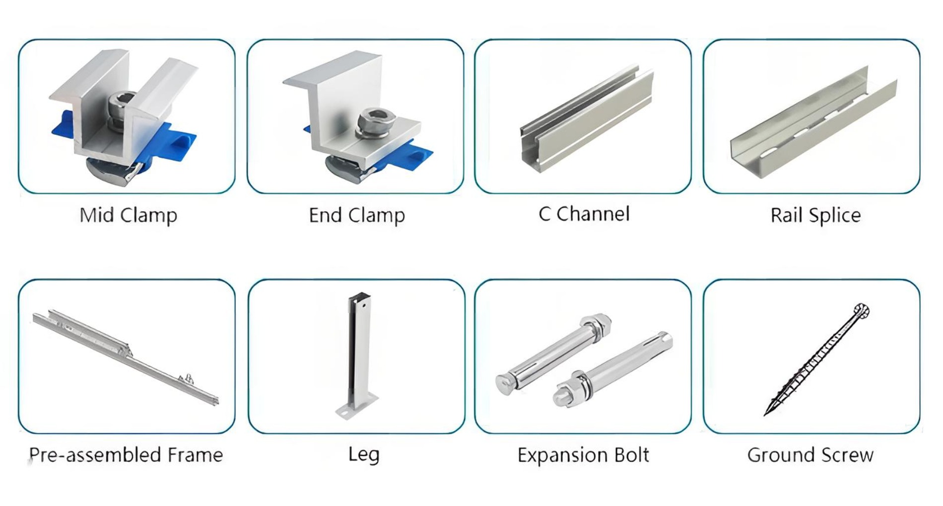 China Carbon Steel U Channel Solar Panel Bracket Ground Mounting ...