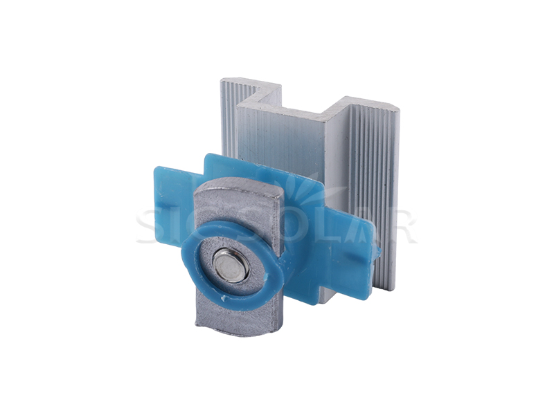 China Solar Panel Mid Clamp For Steel C Rail manufacturer | sic-solar.com