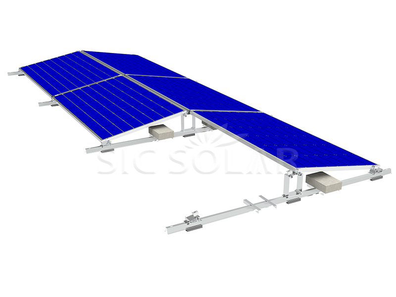 China Dual Tilt Aluminum Solar Ballasted Mounting manufacturer | sic ...