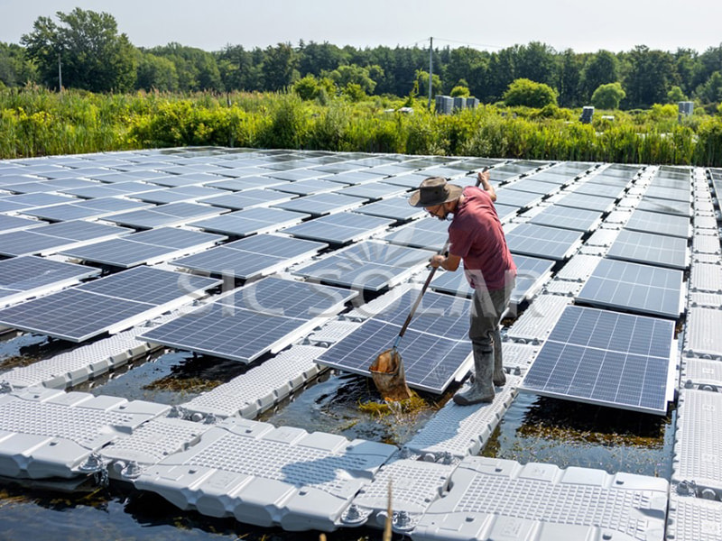 200KW Solar Panels Floating On Water In USA-sic-solar.com